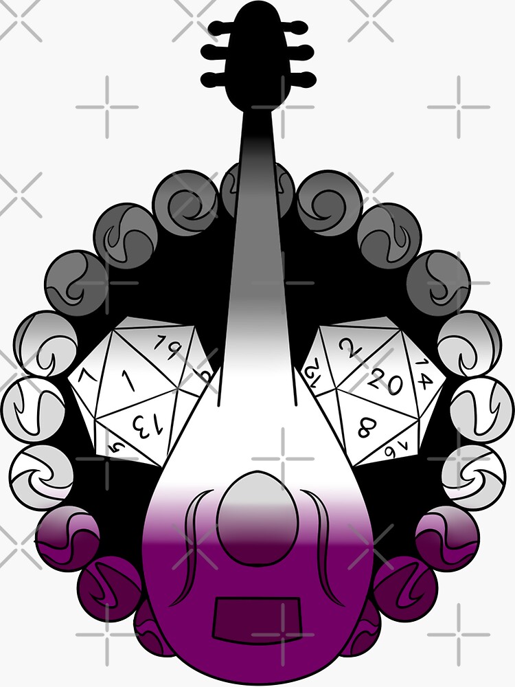 "Bard symbol, Ace flag" Sticker by dnr-draws | Redbubble