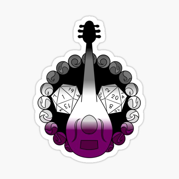 "Bard symbol, Ace flag" Sticker by dnr-draws | Redbubble