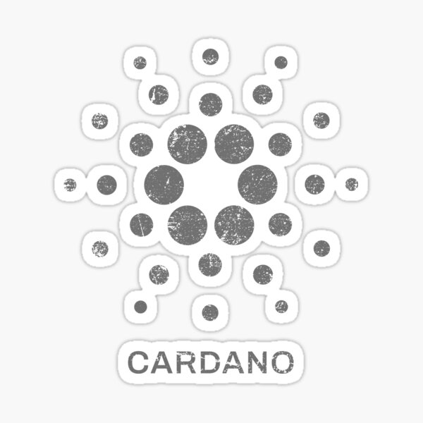 "Vintage Retro Cardano cryptocurrency logo " Sticker for Sale by ...