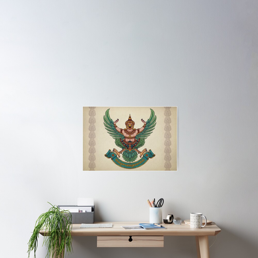 "Khan-Garuda" Poster for Sale by K-Zlovetch | Redbubble