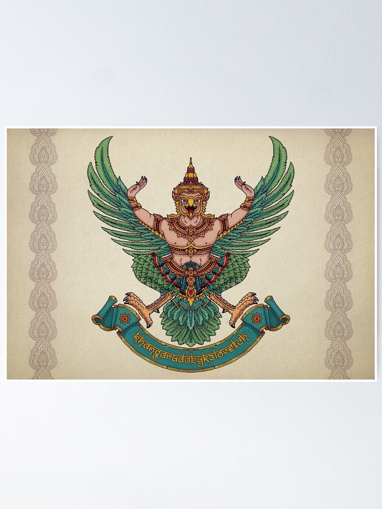 "Khan-Garuda" Poster for Sale by K-Zlovetch | Redbubble