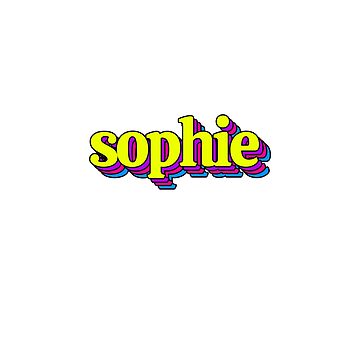 "Sophie" Sticker for Sale by Kelly Louise | Redbubble