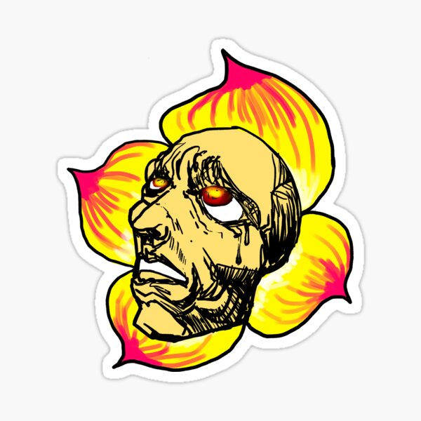 "grumpy flower collection 5" Sticker for Sale by JohnGus | Redbubble