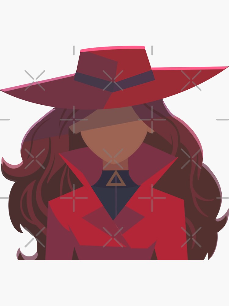 "Carmen Sandiego" Sticker for Sale by Victoriacai | Redbubble
