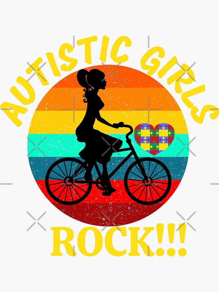 "Autistic Girls Rock - Autism Awareness Puzzle Pieces - Autism ...