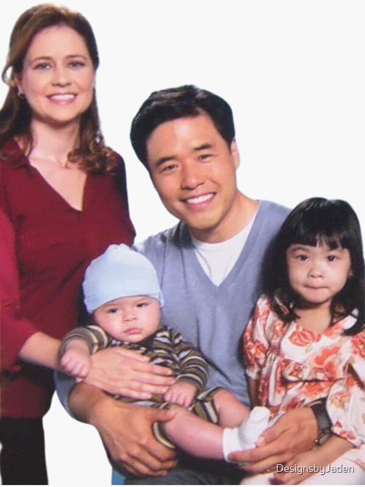 "Asian Jim Family Portrait" Sticker for Sale by DesignsbyJaden | Redbubble