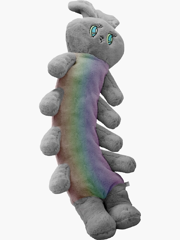 "Weirdcore bunny centipede " Sticker by spacething | Redbubble