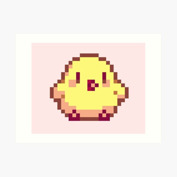 "Pixel art chick " Art Print for Sale by camilaa114 | Redbubble