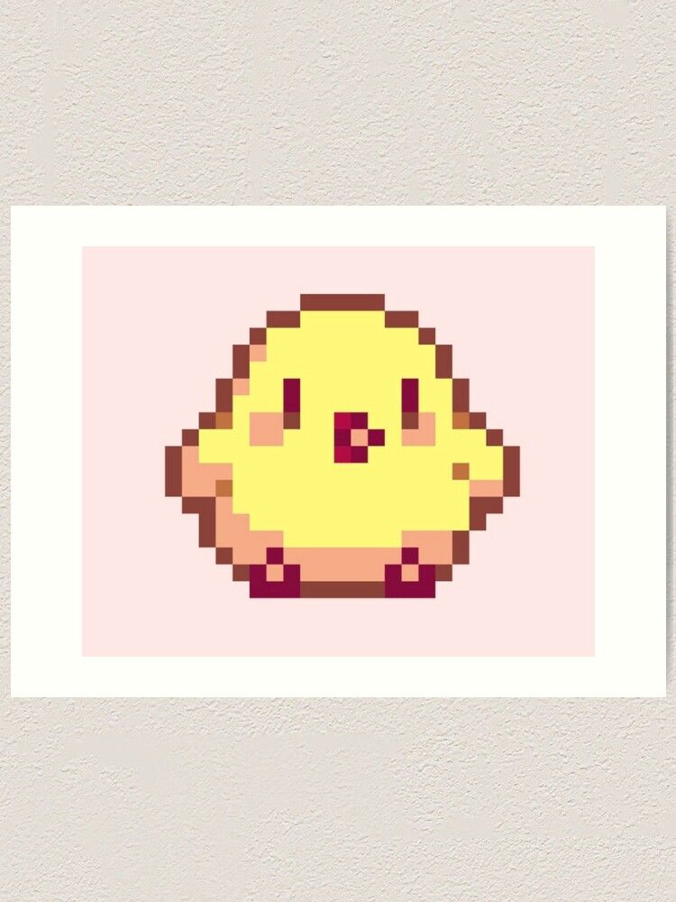 "Pixel art chick " Art Print for Sale by camilaa114 | Redbubble