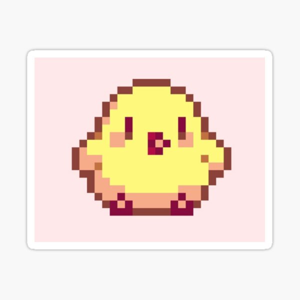 "Pixel art chick " Sticker for Sale by camilaa114 | Redbubble
