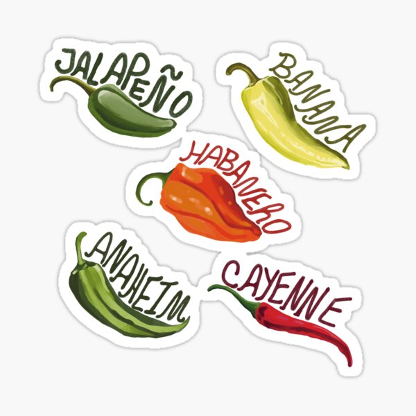 "Peppers " Sticker by Ferusart | Redbubble