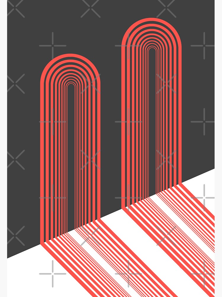 "MCM Inspired Arches #4" Sticker for Sale by aMano-mapping | Redbubble