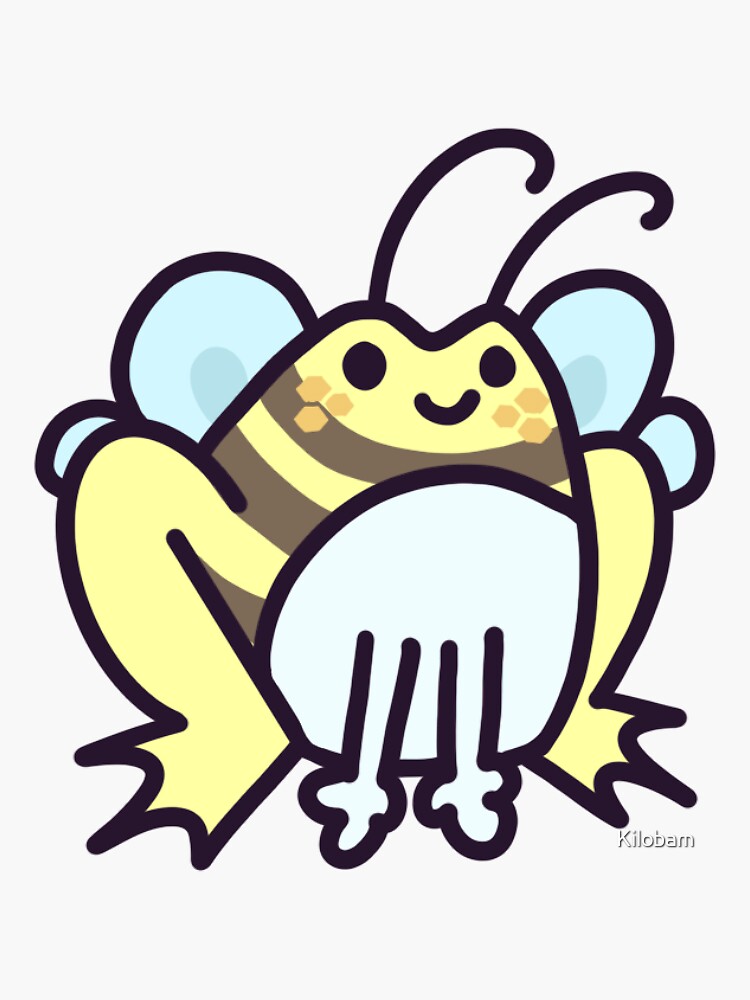 "Bee Frog" Sticker for Sale by Kilobam | Redbubble