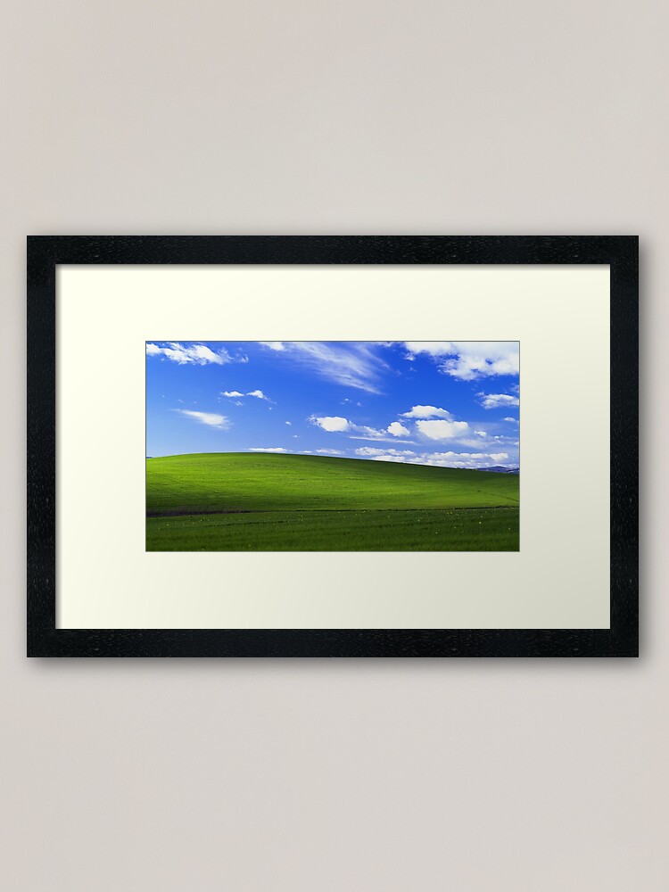 "Windows XP Background" Framed Art Print for Sale by Zaneriss | Redbubble