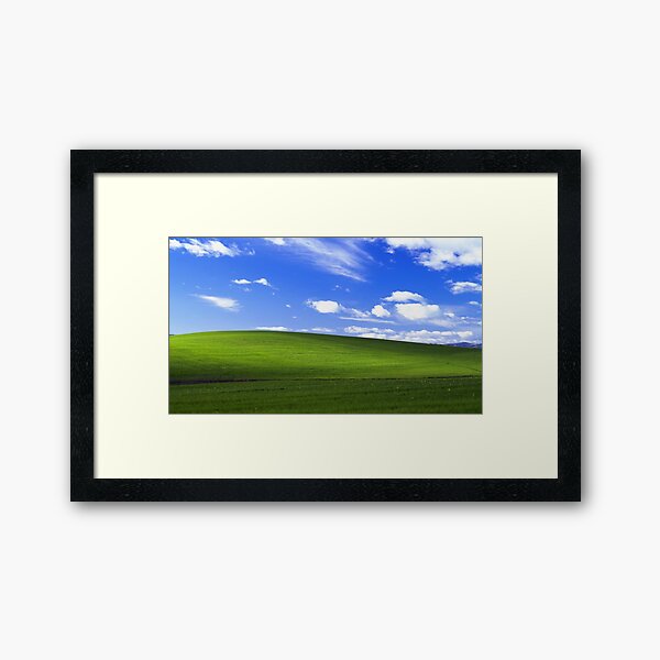 "Windows XP Background" Framed Art Print for Sale by Zaneriss | Redbubble