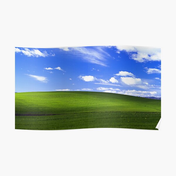 "Windows XP Background" Poster for Sale by Zaneriss | Redbubble