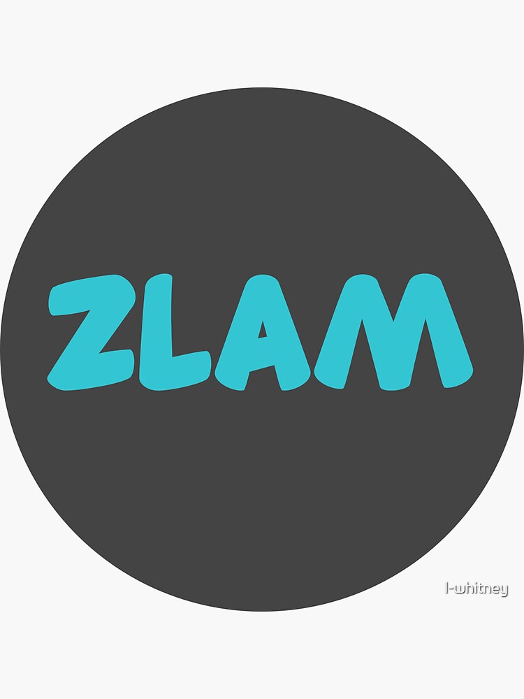 "ZLAM" Sticker for Sale by l-whitney | Redbubble