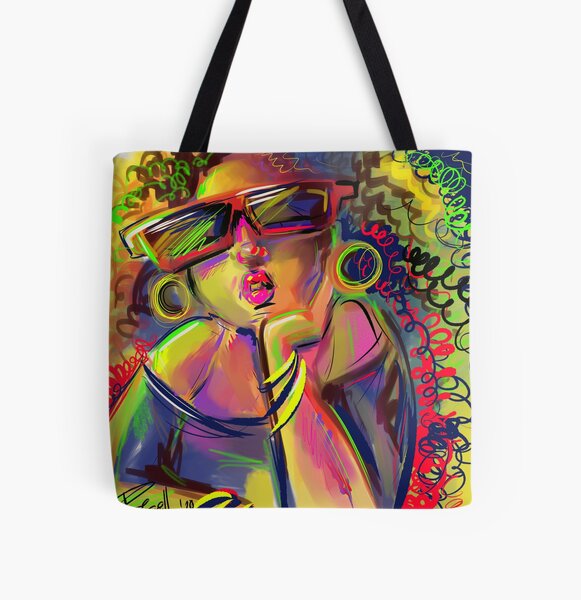 "Colorful Pout" Tote Bag by PrissDodrill-86 | Redbubble