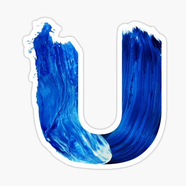 "Letter U" Sticker for Sale by Meditanacor | Redbubble