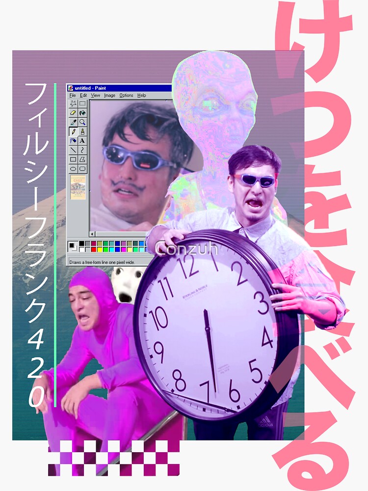 "Filthy Frank 420" Sticker for Sale by Conzuh | Redbubble