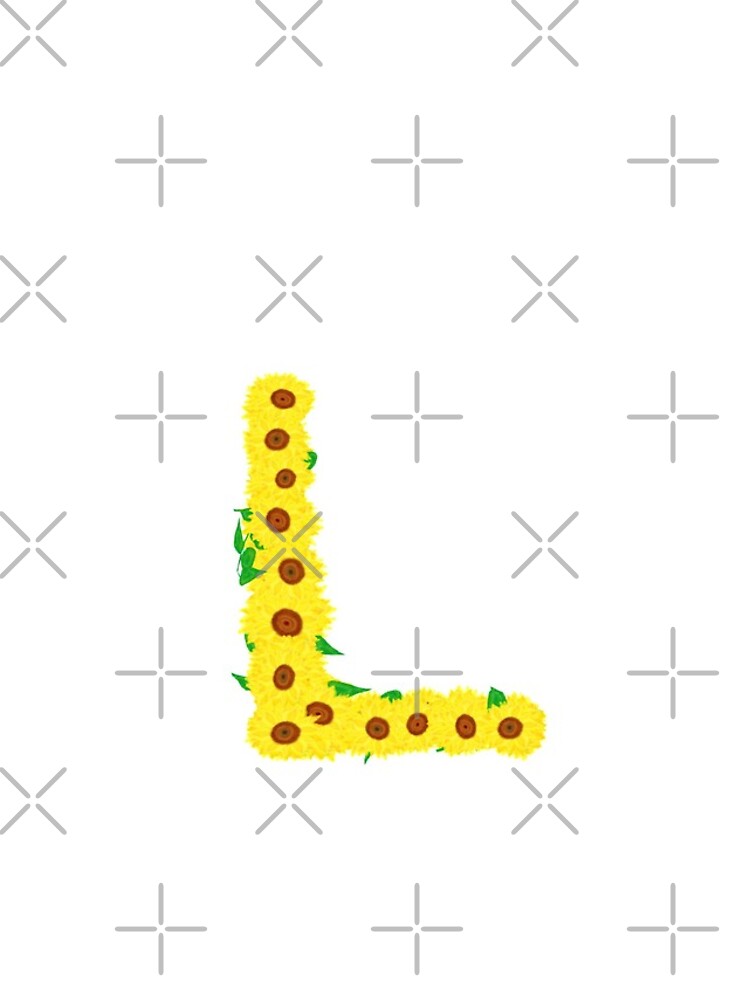 "Sunflowers Initial Letter L (White Background)" iPhone Case for Sale ...