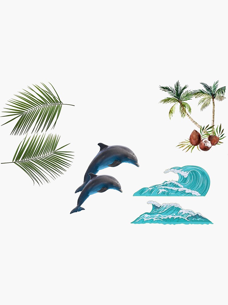 "Dolphin jump. Dolphin jump" Sticker for Sale by ODZM | Redbubble