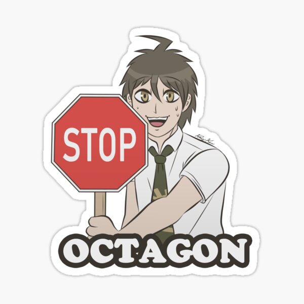 "Octagon Hajime" Sticker for Sale by Ray-Ken | Redbubble