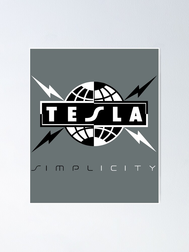 "Tesla Band Logo " Poster for Sale by ChakraAtelier | Redbubble