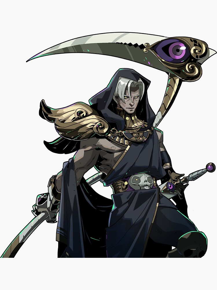 "Thanatos Hades Game Sprite" Sticker for Sale by bigguzzito | Redbubble