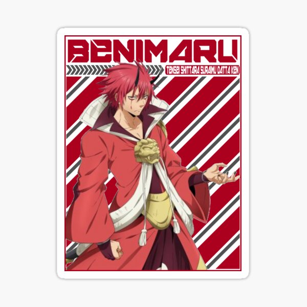 "THAT TIME I GOT REINCARNATED AS SLIME BENIMARU" Sticker by VotreVPX ...