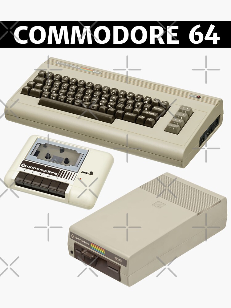 "Commodore 64" Sticker by cartoon | Redbubble