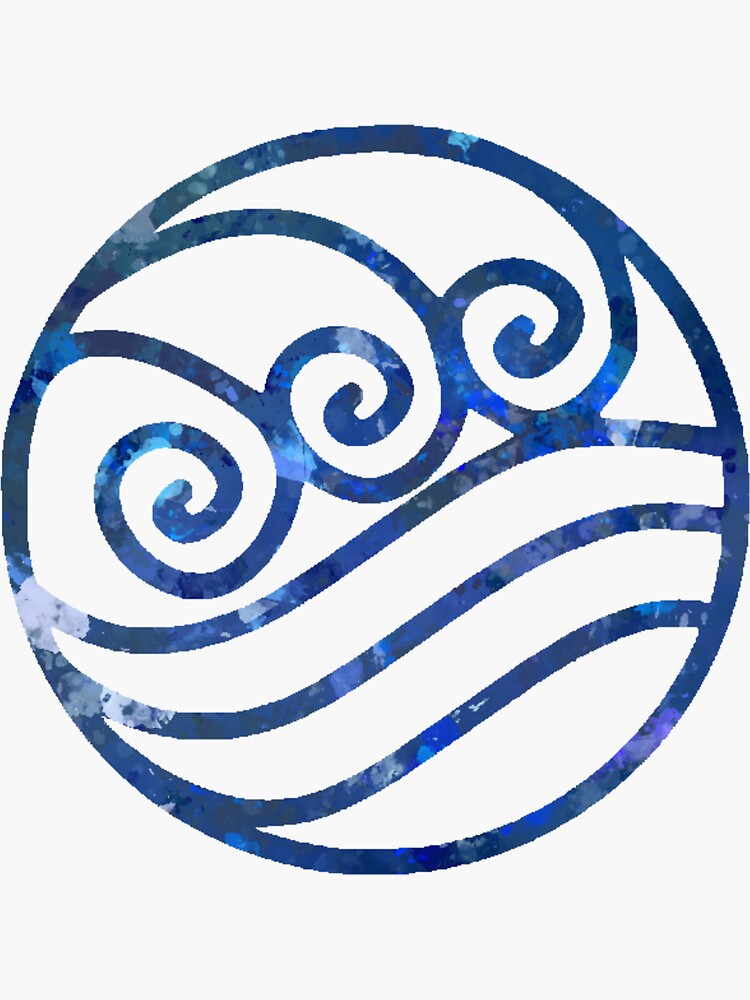 "Water Tribe Symbol" Sticker for Sale by SmolPotatoShop | Redbubble
