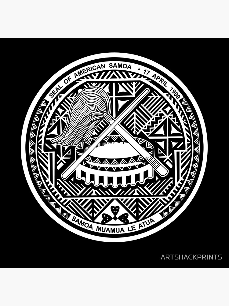 "American Samoa, samoan shirt, samoan pattern, pattern sticker " Poster ...