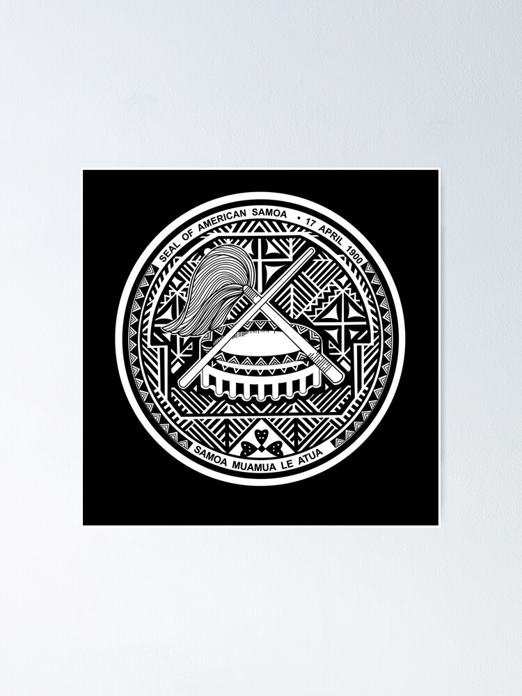 "American Samoa, samoan shirt, samoan pattern, pattern sticker " Poster ...