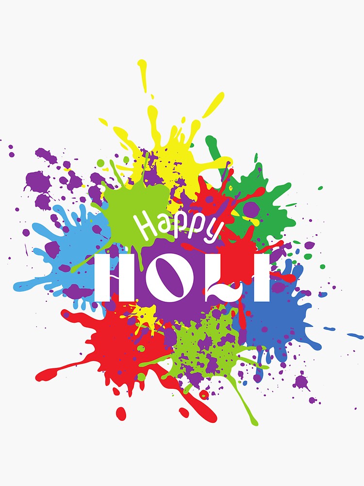 "Holi Design, Holi Celebration Print, Festival of Colors, Multicolor ...