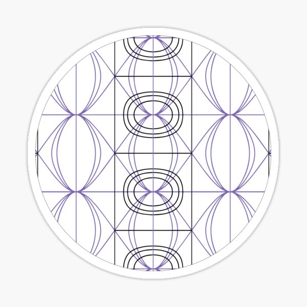 "Queen's Jewels - Purple on White" Sticker by jonwiley | Redbubble