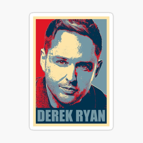 "Derek Ryan" Sticker by Stone238 | Redbubble