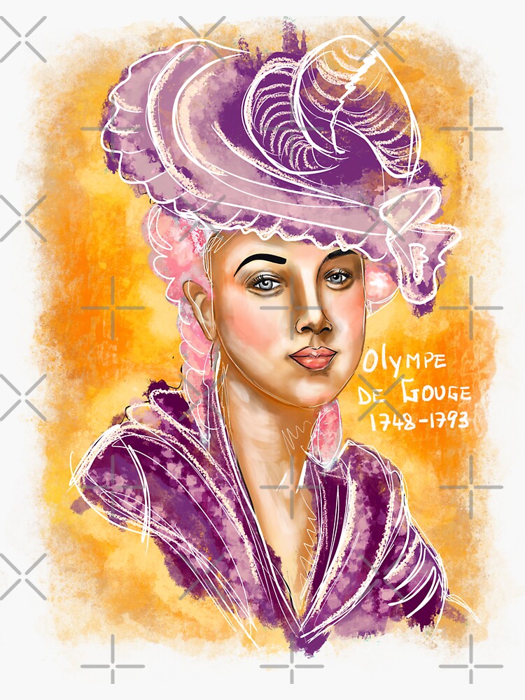 "Olympe de Gouges" Sticker for Sale by IslandLifeArt | Redbubble