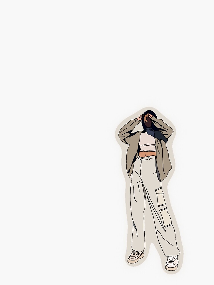 "Fashion Model" Sticker for Sale by talyahejan | Redbubble
