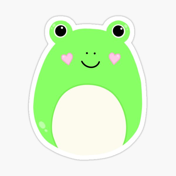 "Philippe the Frog Squishmallow" Sticker for Sale by annakachel | Redbubble