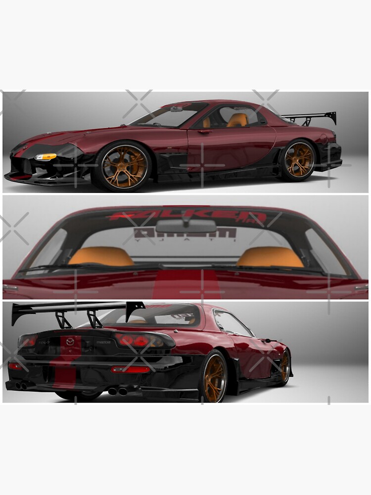 "MAZDA RX-7" Sticker for Sale by LogoToon | Redbubble