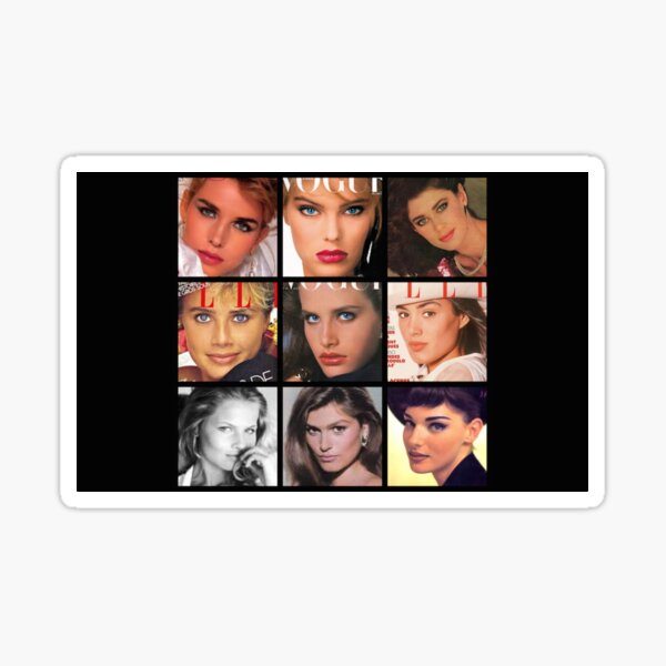 "Faces Of The 80's" Sticker by duanedog2002 | Redbubble