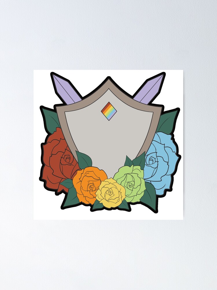 "Pride Sword & Shield" Poster by air-dnd | Redbubble