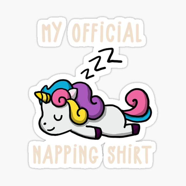 "my official napping" Sticker for Sale by graphignr | Redbubble
