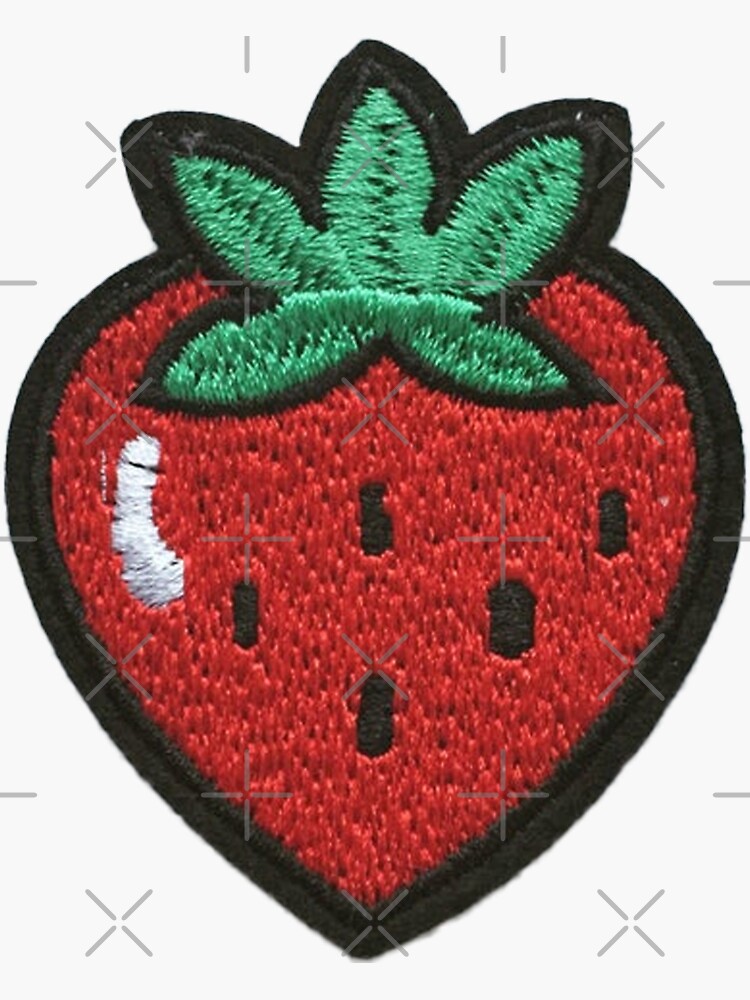"Strawberry Sticker" Sticker for Sale by designolo | Redbubble