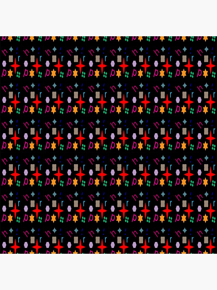  Variations Of Letters And Colorful Shapes Sticker By AntonLeePb73 