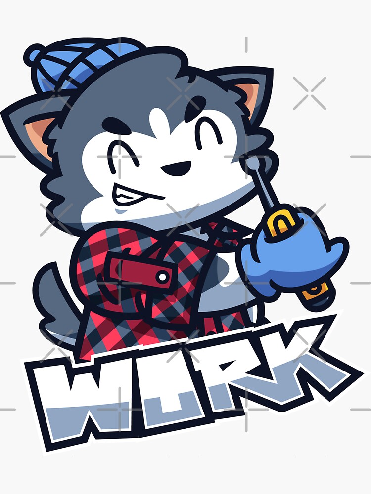 "Mechanic Mr.Husky With A Tool" Sticker by FypeCo | Redbubble