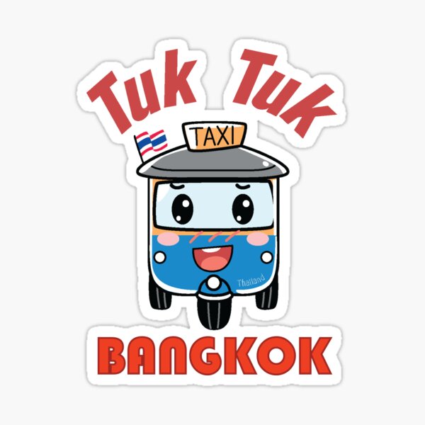 "TUK TUK taxi thailand" Sticker for Sale by Theppacs | Redbubble