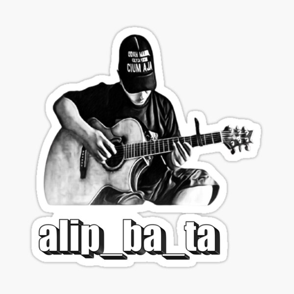"Alip_ba_ta" Sticker by KOTENKJOZZZ | Redbubble