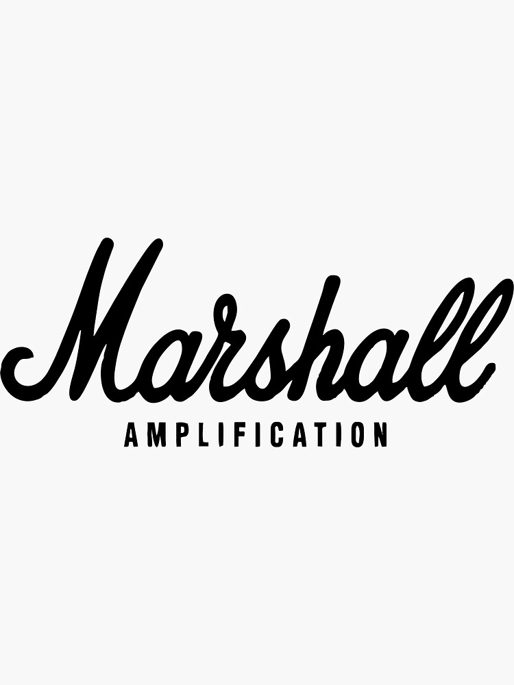 "Marshall Amplification" Sticker for Sale by vilijogotam | Redbubble